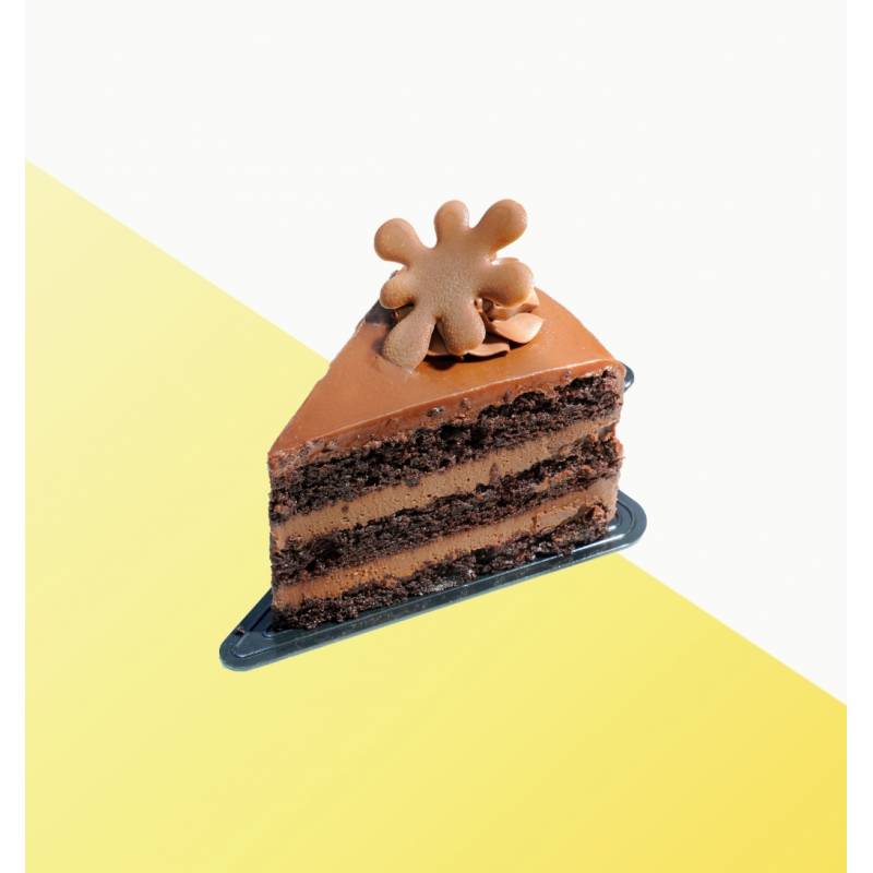 Sinfully Chocolate Fudge Cake Slice