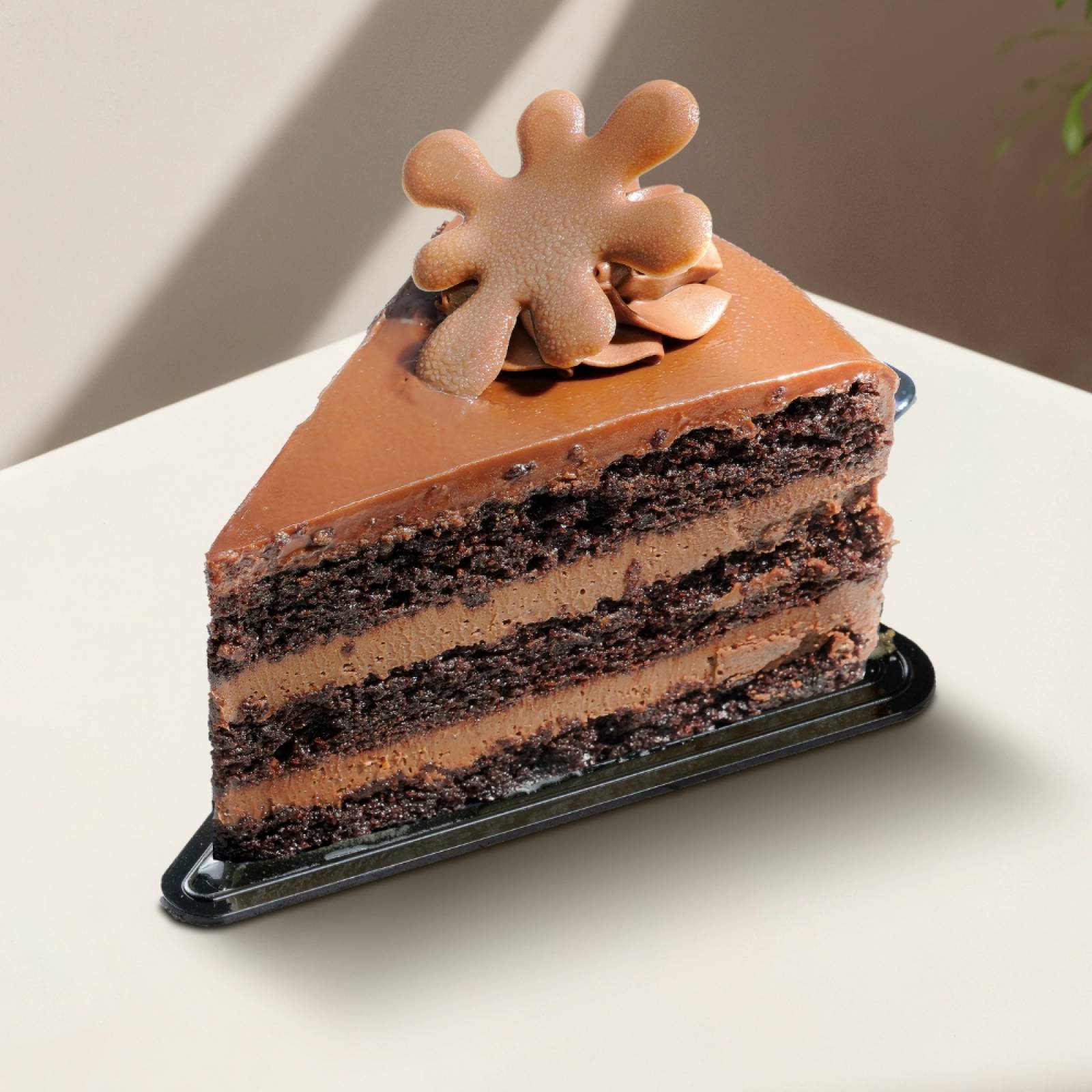 Sinfully Chocolate Fudge Cake Slice